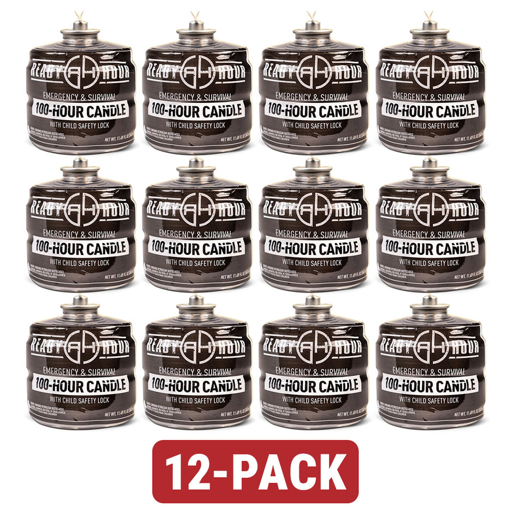 100-Hour Candle for Emergencies (12-pack) — Ready Hour