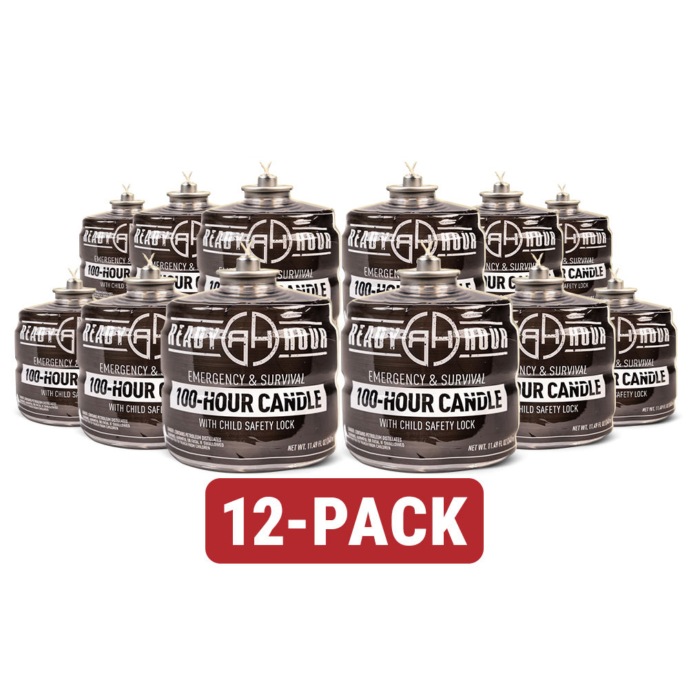 100-Hour Candle for Emergencies (12-pack) — Ready Hour