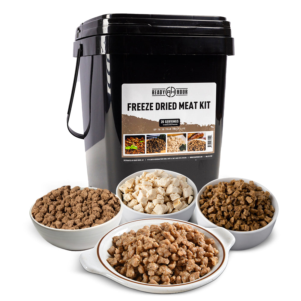 Ready Hour Freeze Dried Meat Kit (20 servings, 10 pouches)