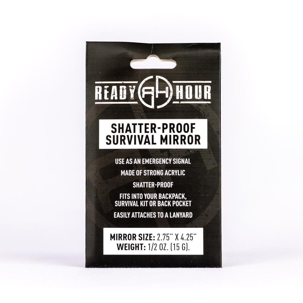 Shatter-Proof Survival Mirror — Ready Hour