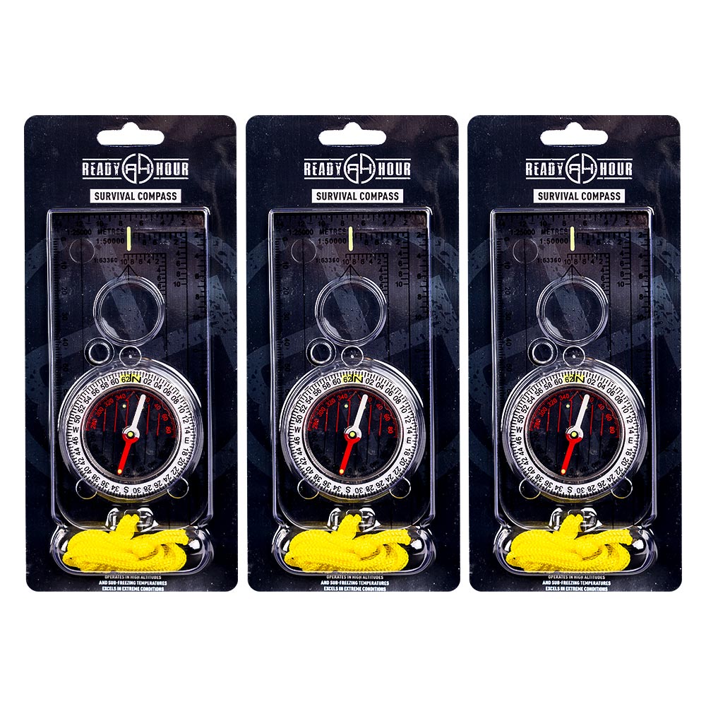 Survival Compass (3-Pack) by Ready Hour